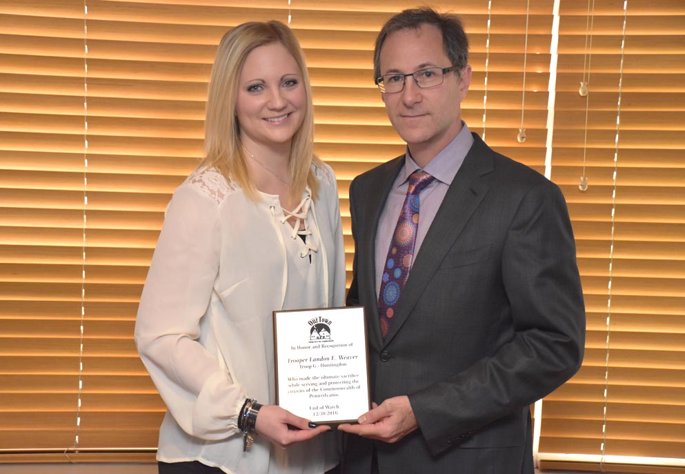 Our Town honors fallen trooper | News, Sports, Jobs - Altoona Mirror